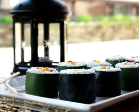 How to Make Mini Sushi Cakes • Cake Journal