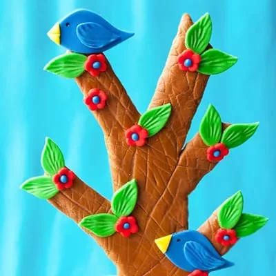 How to make a modeling chocolate tree cake topper - Cake Journal