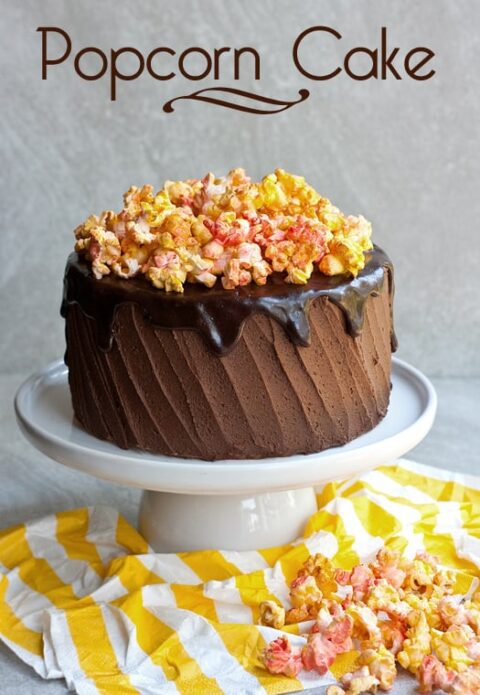 How to Make Chocolate Popcorn Cake • Cake Journal